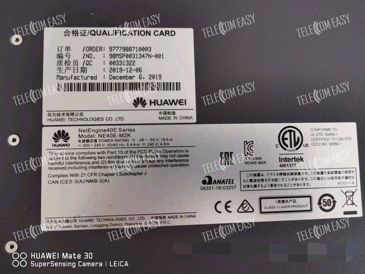 NE40E-M2K,Telecom Easy | New-surplus, Refurbished and Used Telecom Parts